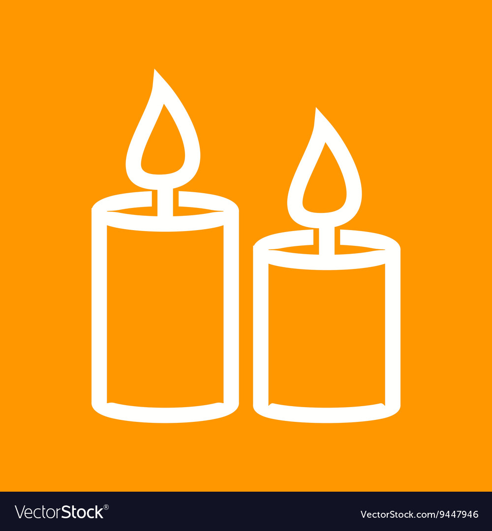 Candles Royalty Free Vector Image - VectorStock