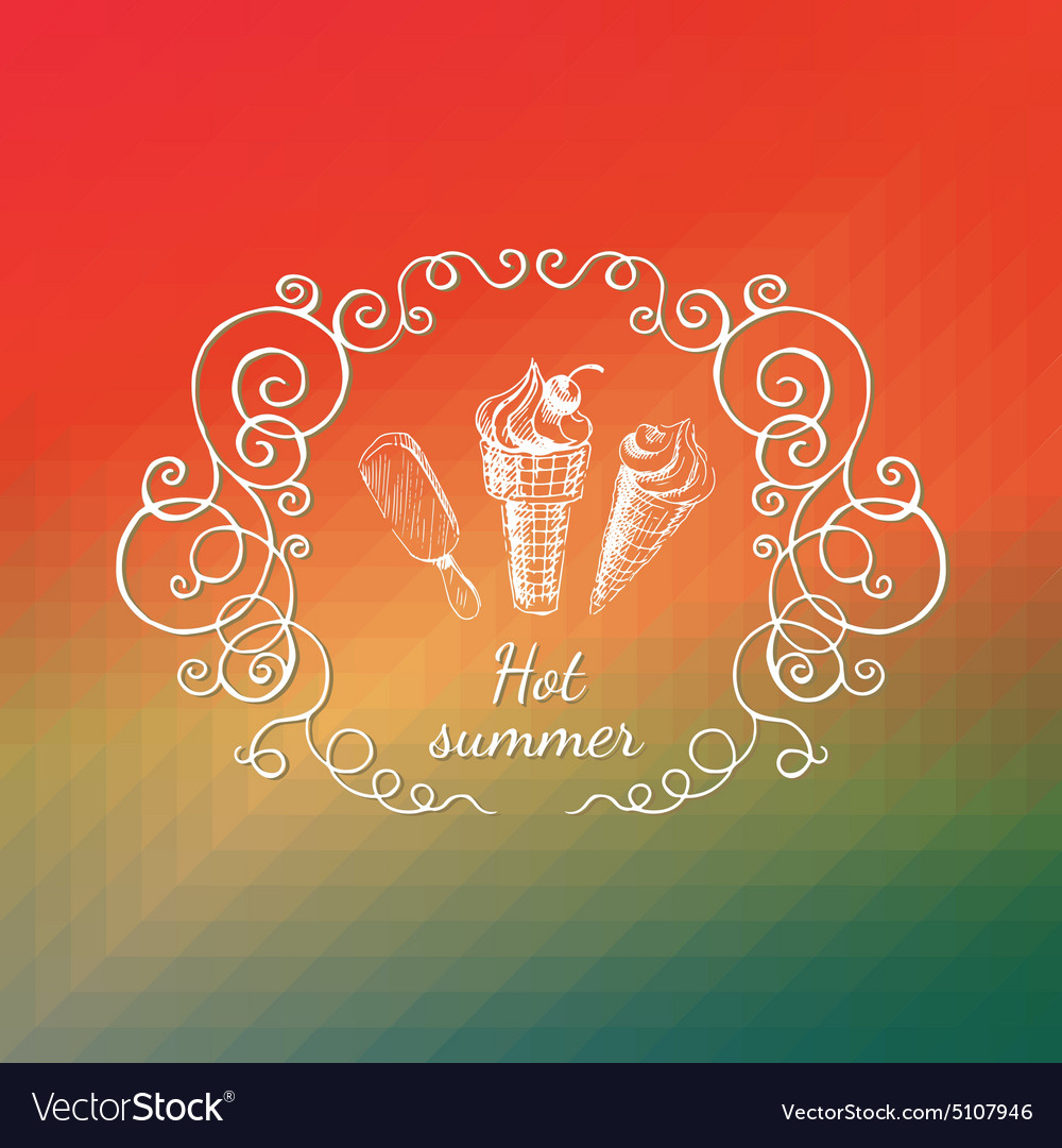 Hotsummer Royalty Free Vector Image - VectorStock