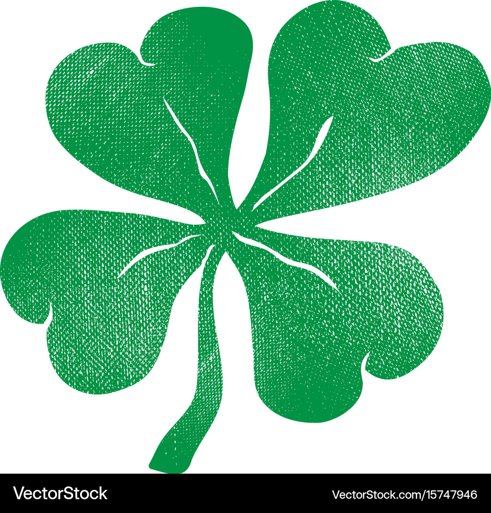 Lucky irish clover for st patricks day Royalty Free Vector