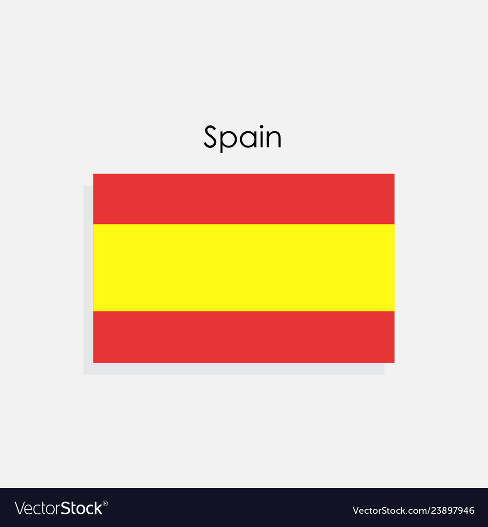 Spain flag Royalty Free Vector Image - VectorStock
