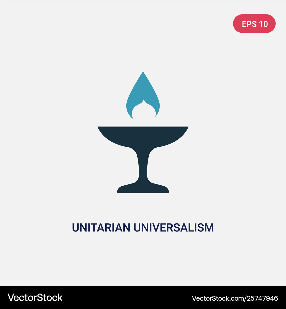 Two color unitarian universalism icon from Vector Image