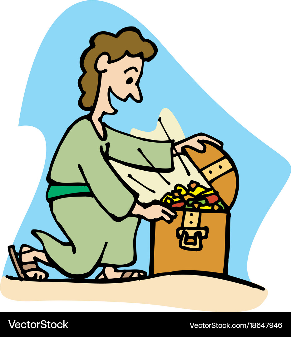 Who finds a true friend treasure Royalty Free Vector Image