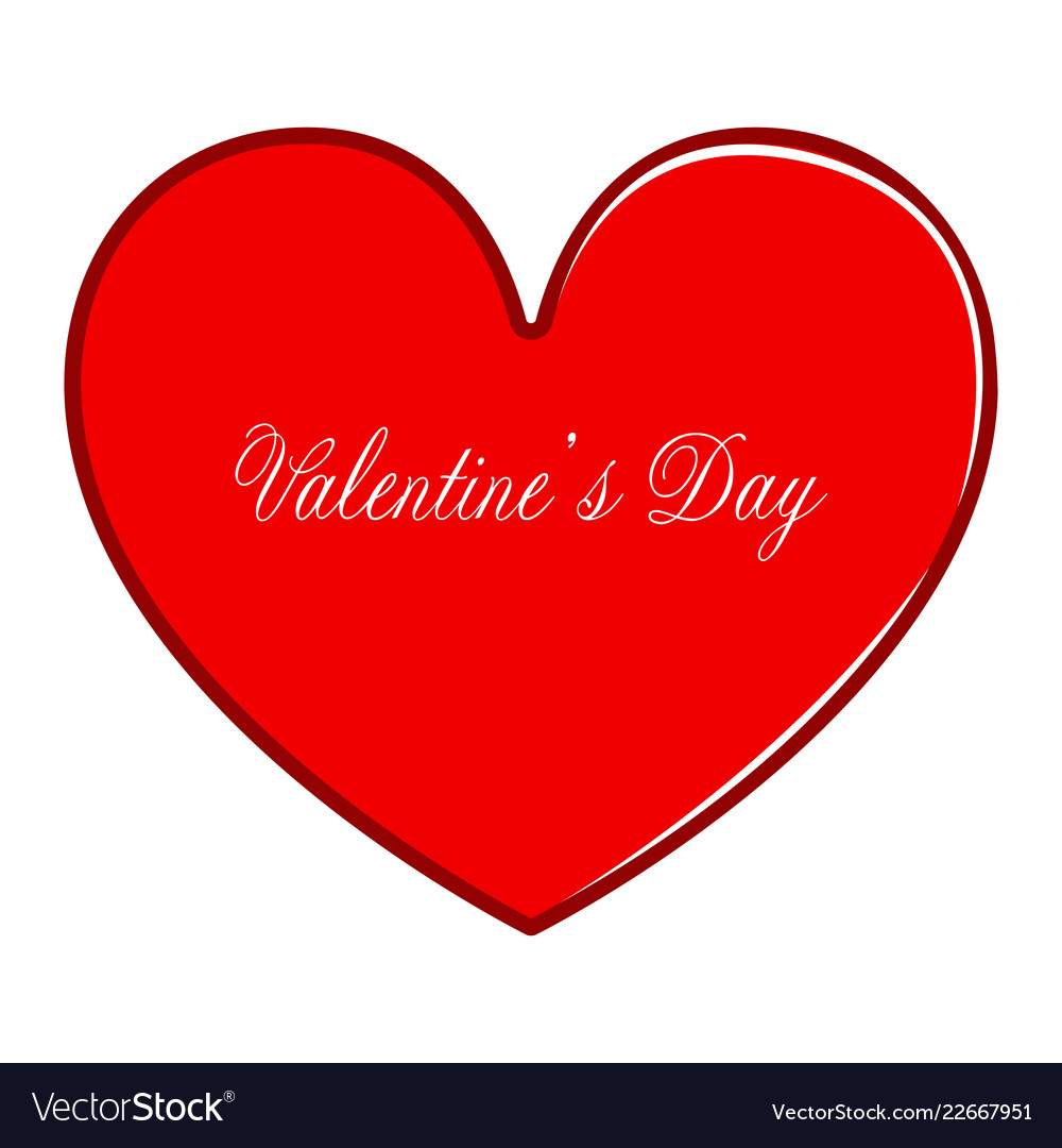 Isolated heart shape valentine day Royalty Free Vector Image