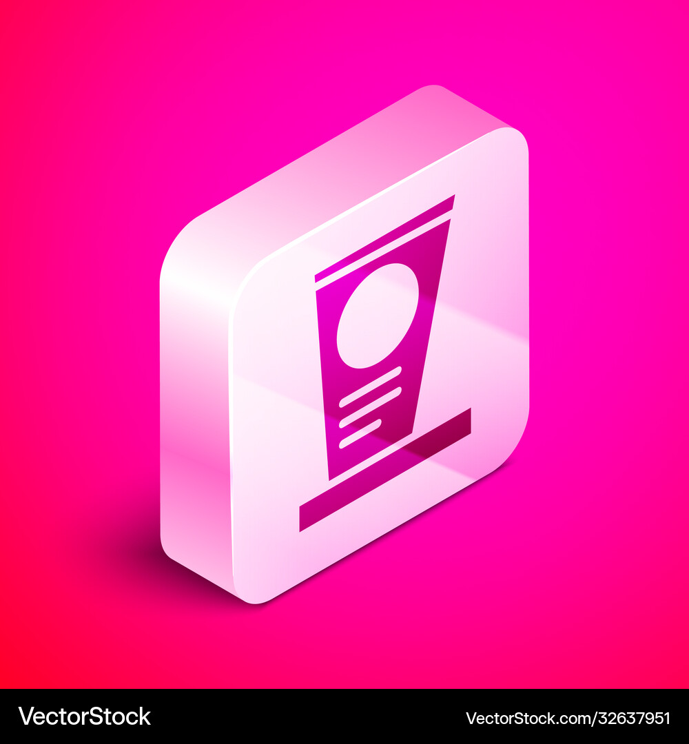 Isometric grave with tombstone icon isolated Vector Image