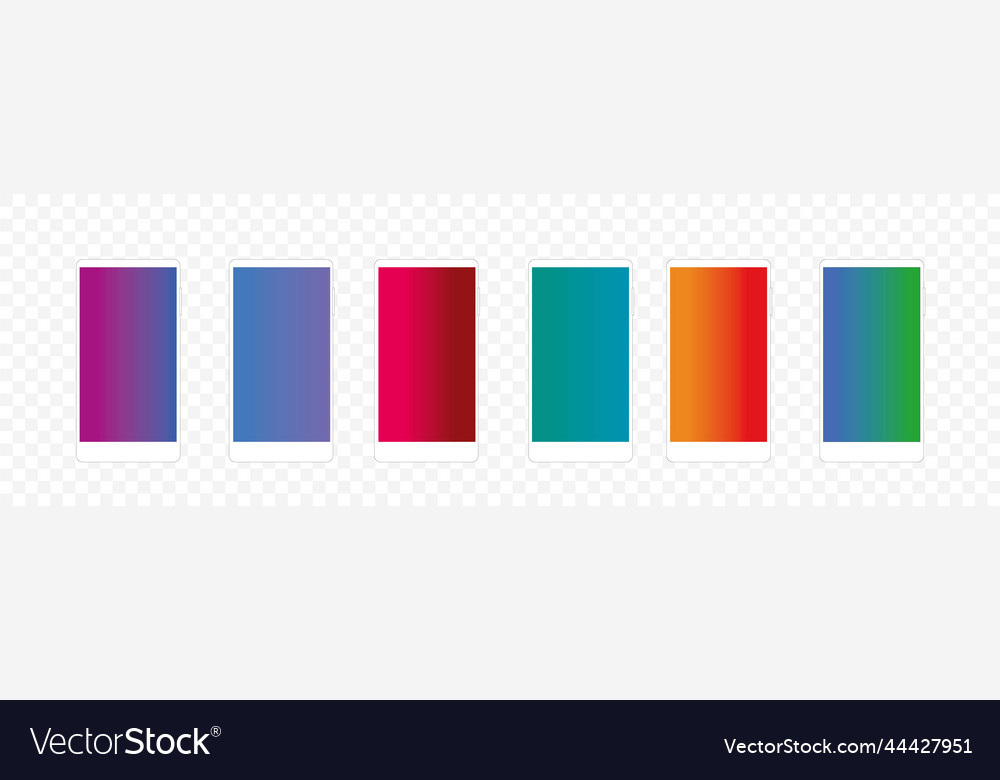 Trendy gradient swatches collection palettes Vector Image