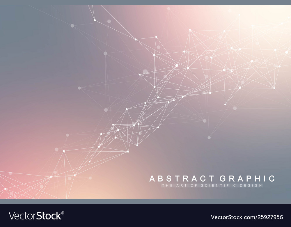 Abstract plexus background with connected lines Vector Image