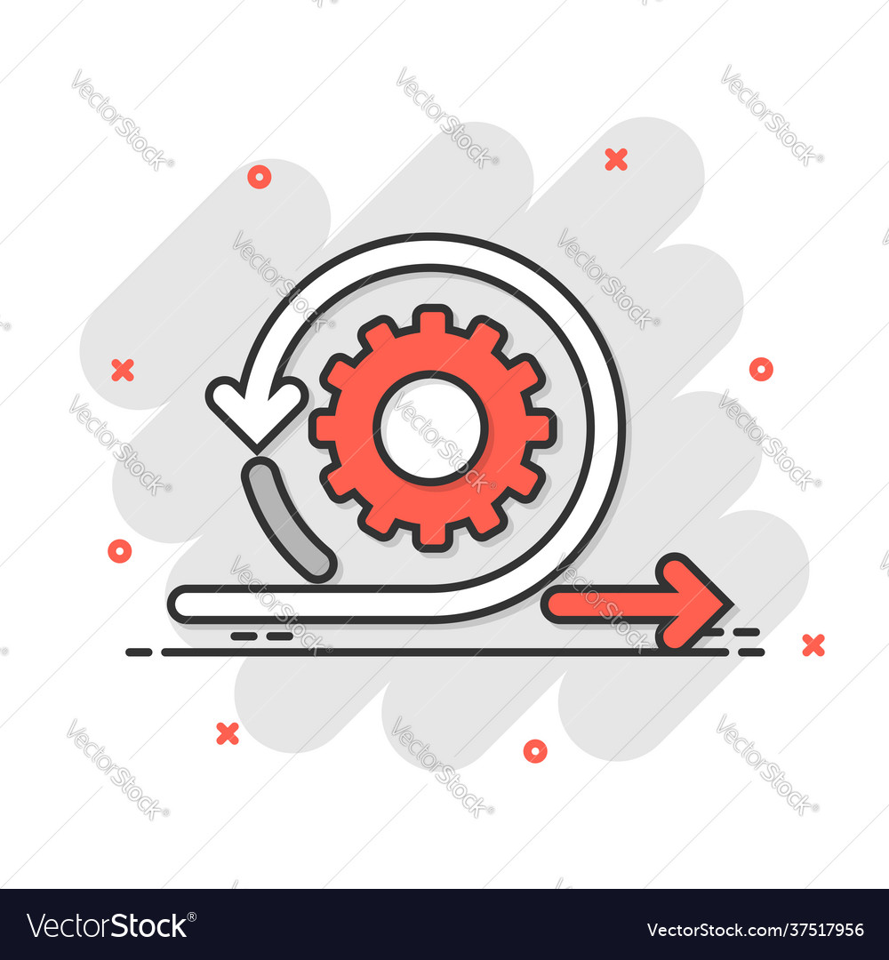 Agile icon in comic style flexible cartoon Vector Image