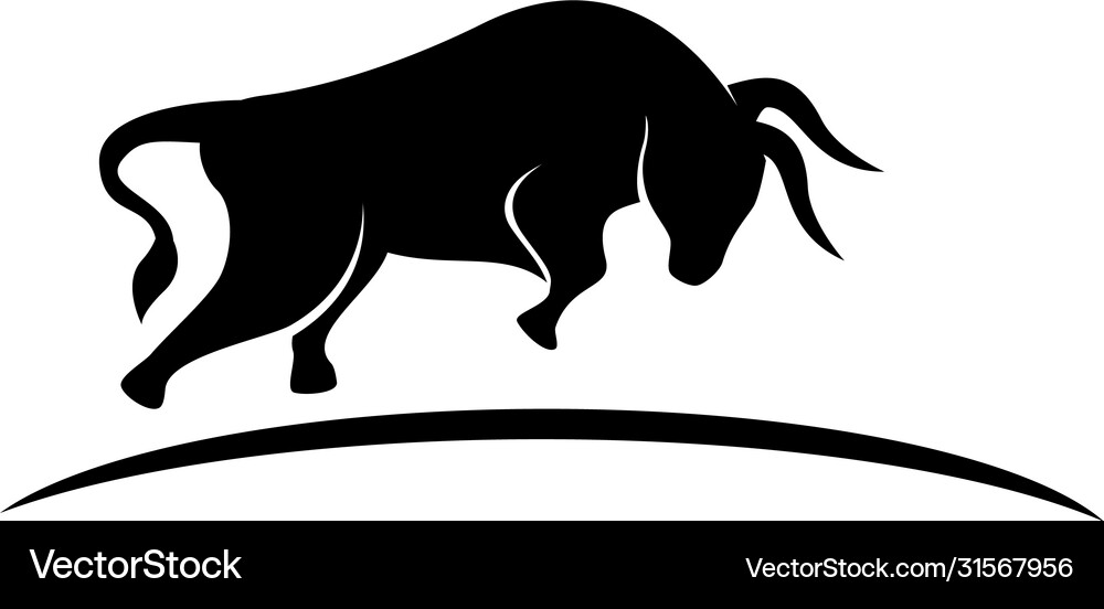Bull logo template Royalty Free Vector Image - VectorStock
