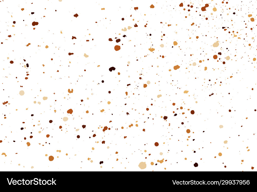 Coffee color grain texture isolated on white Vector Image