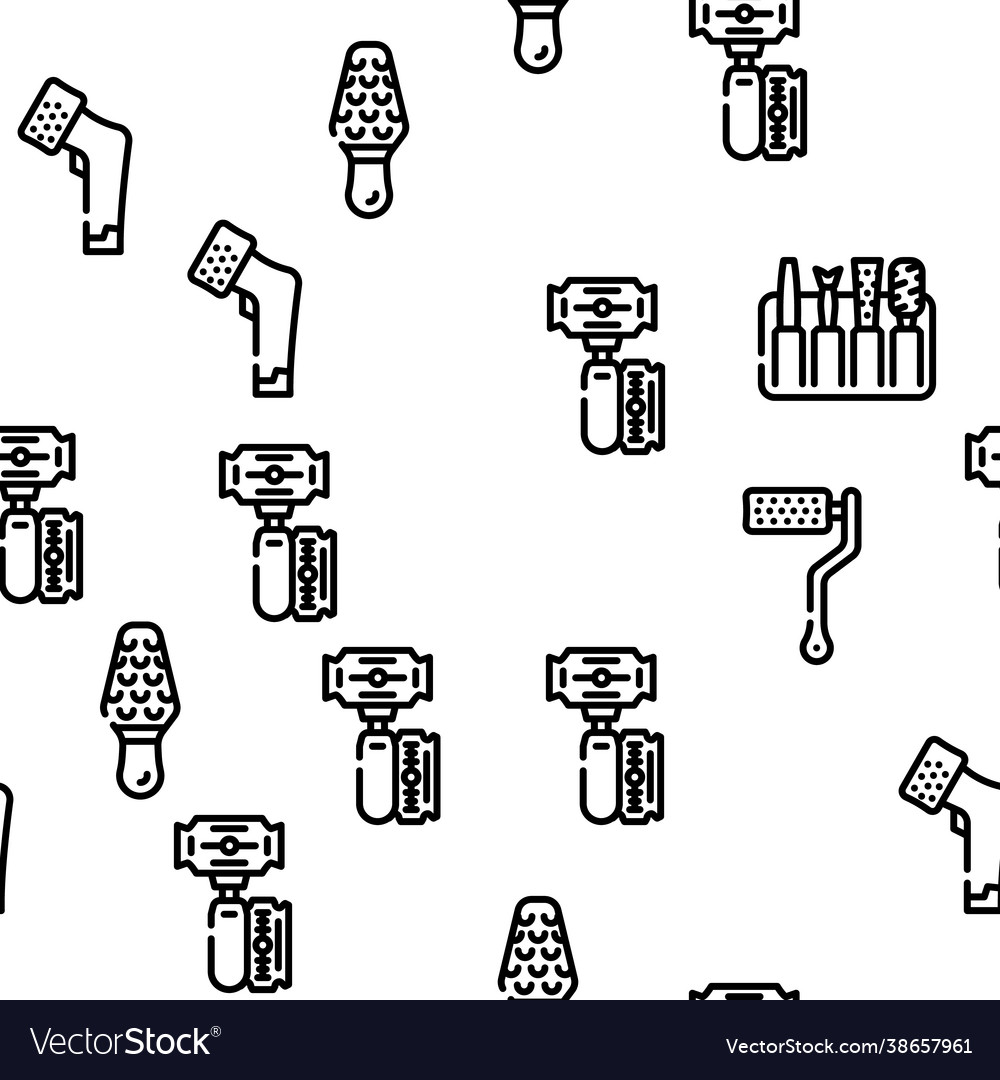 Callus remover tool seamless pattern Royalty Free Vector