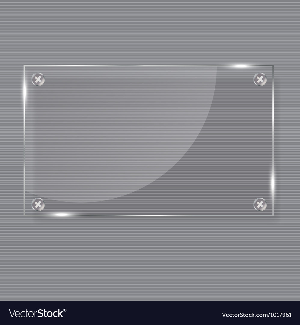 Realistic glass frames Royalty Free Vector Image