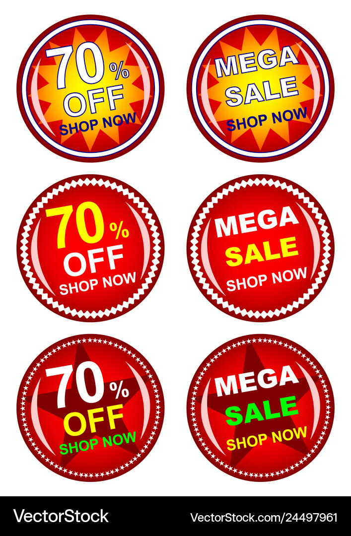 Set sale and special offer tag Royalty Free Vector Image