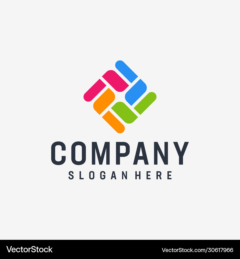 Abstract modern logo design Royalty Free Vector Image