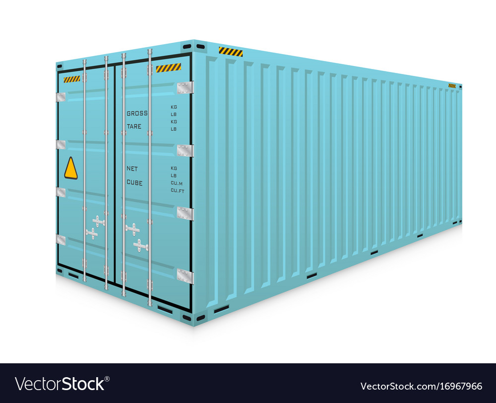 Cargo container Royalty Free Vector Image - VectorStock