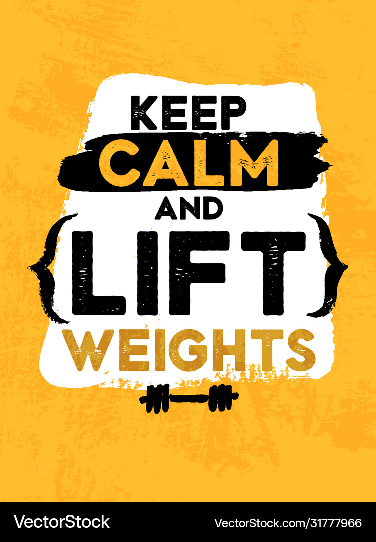 Gym inspiring creative motivation quote template Vector Image