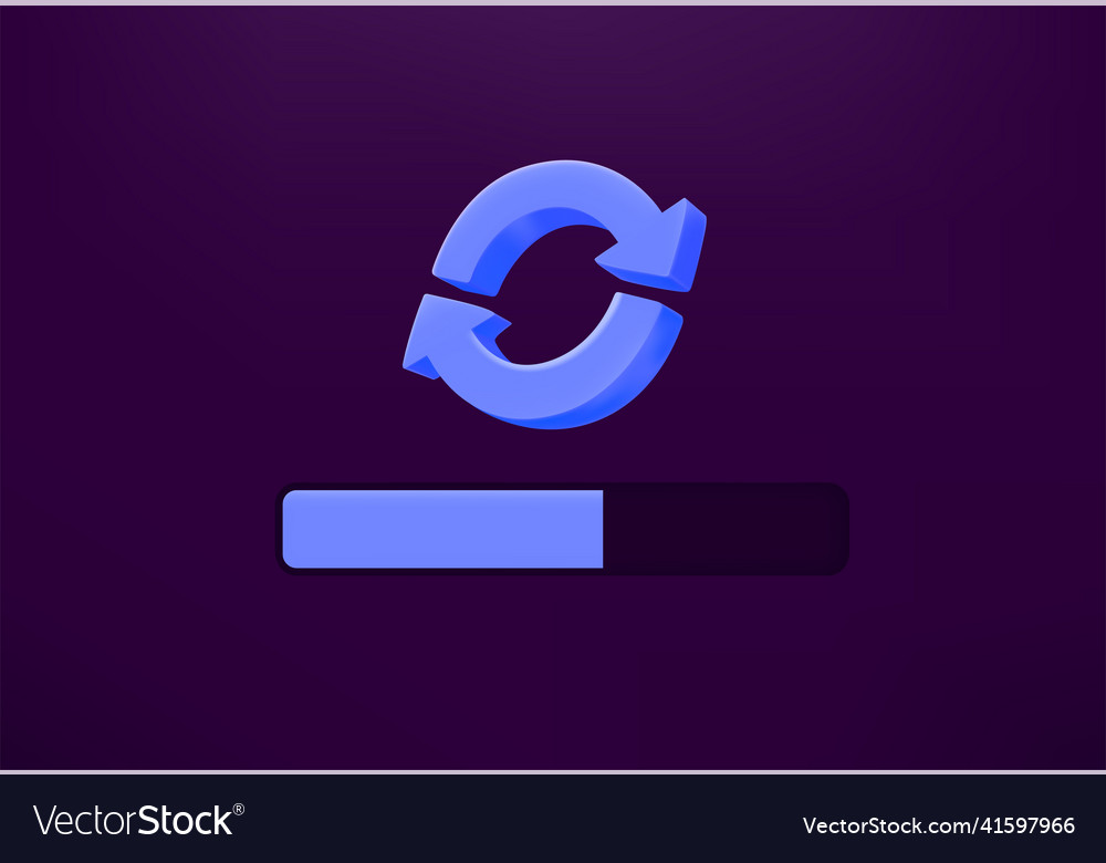 Loading information concept 3d Royalty Free Vector Image