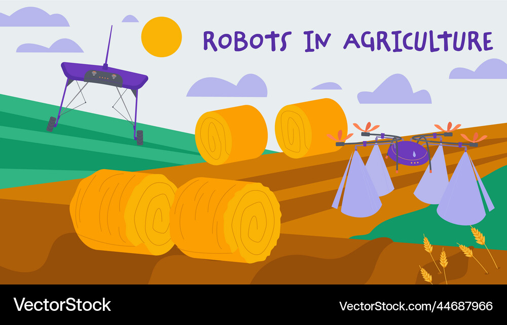 Smart farming with agricultural robots controlling