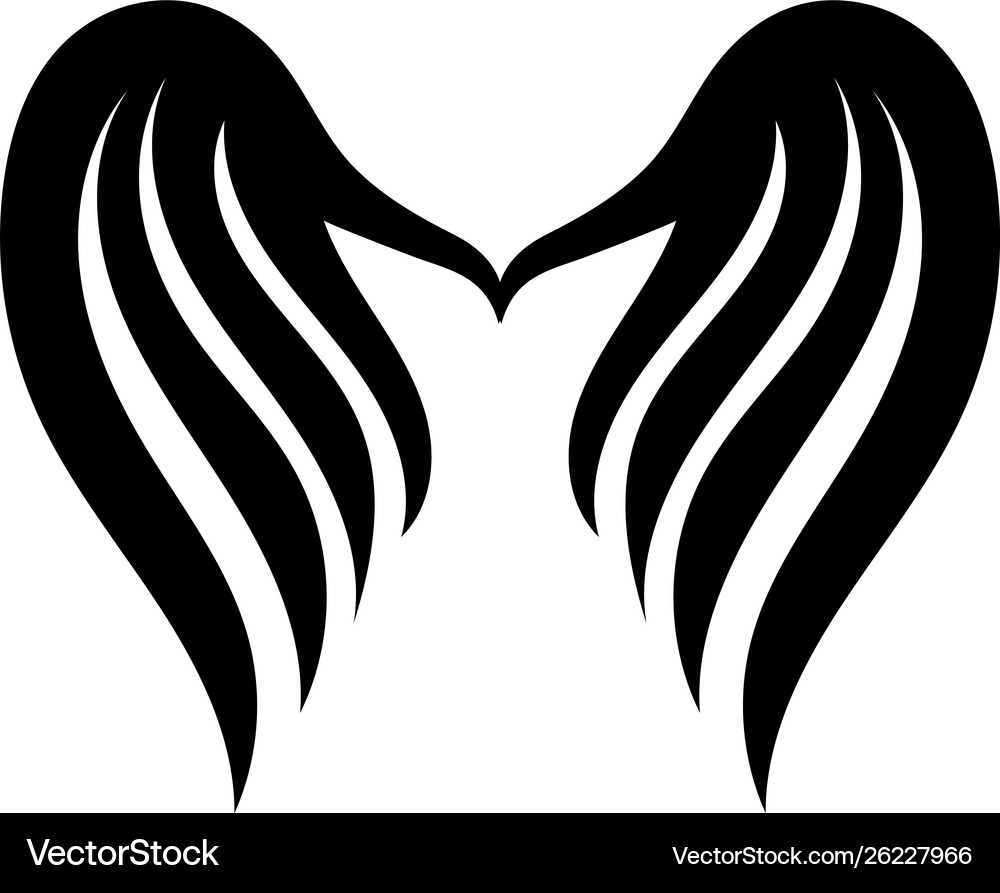 Wing logo and symbol business template Royalty Free Vector