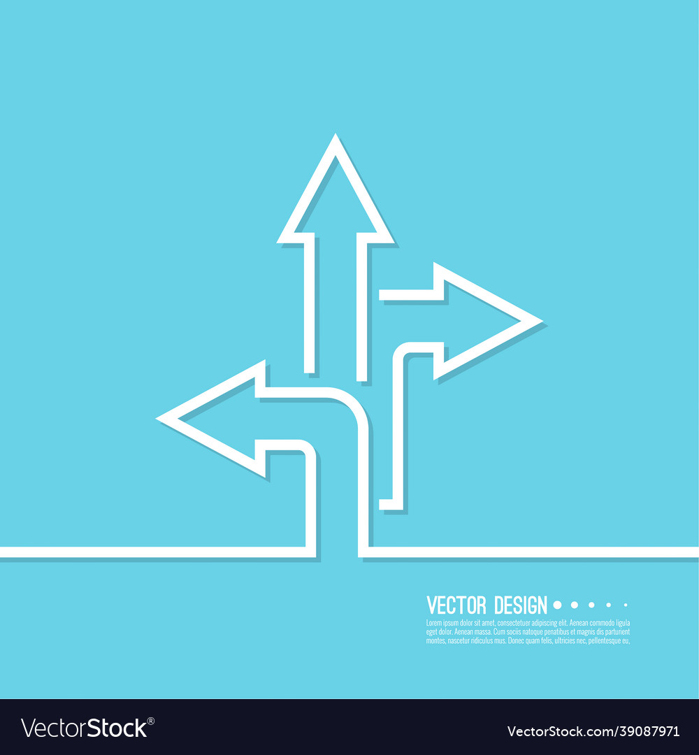 Background with direction arrows Royalty Free Vector Image