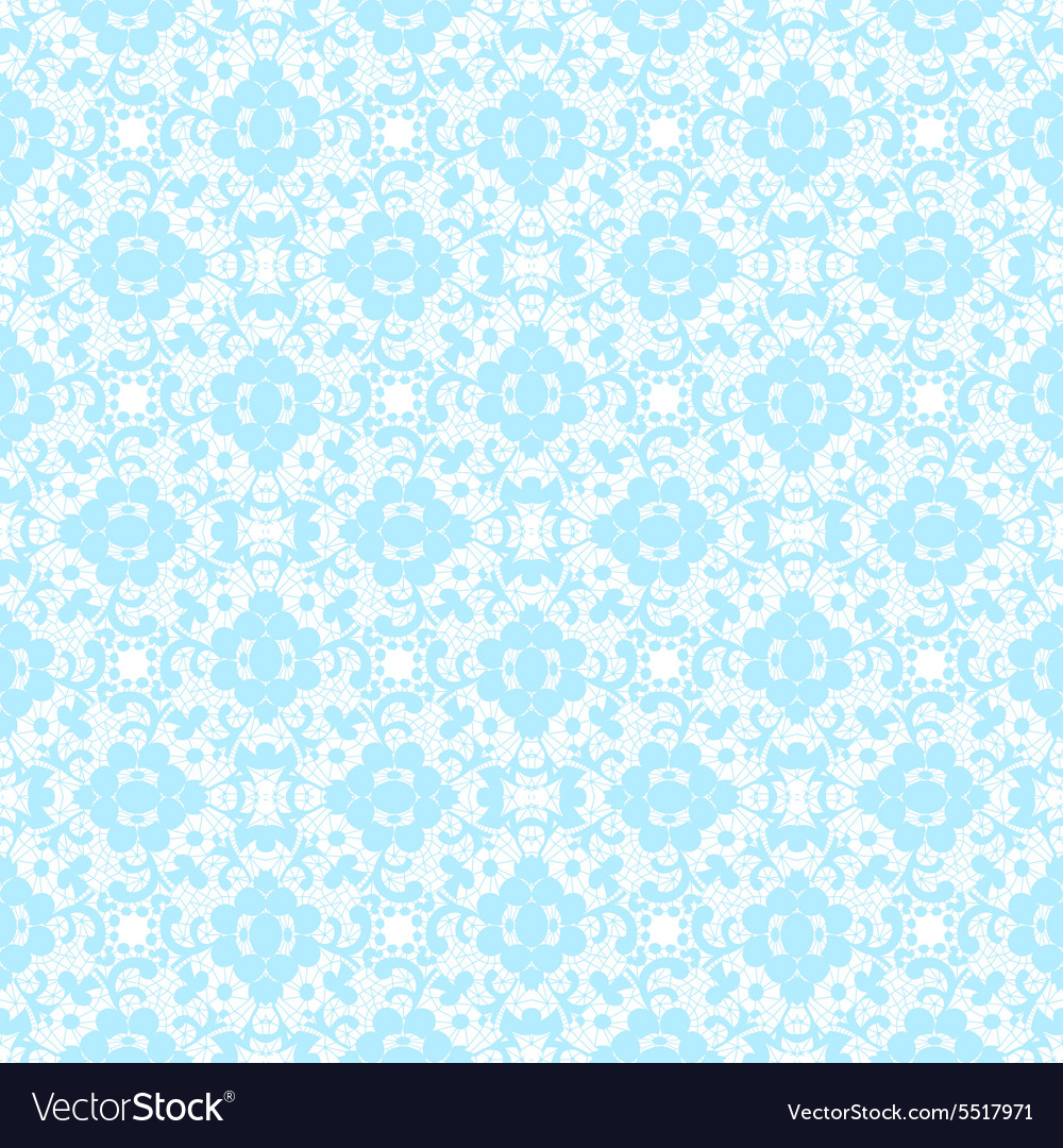 Blue lace pattern Royalty Free Vector Image - VectorStock