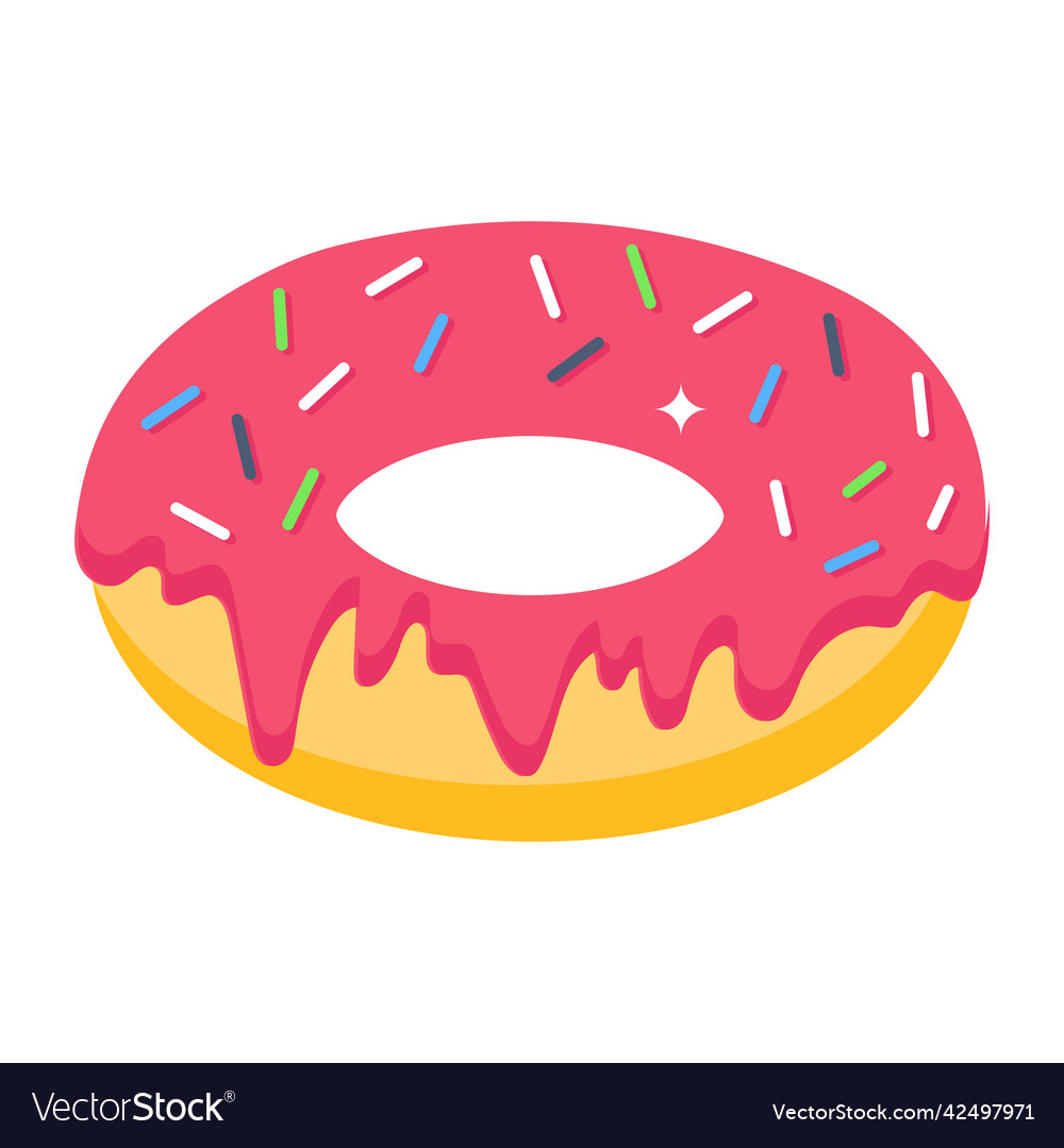 Donut Royalty Free Vector Image - VectorStock