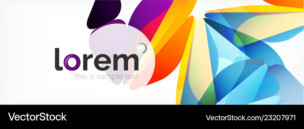 Modern geometric background poster template Vector Image