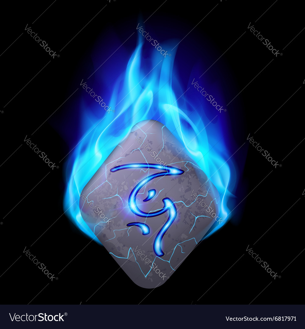 Runic stone Royalty Free Vector Image - VectorStock