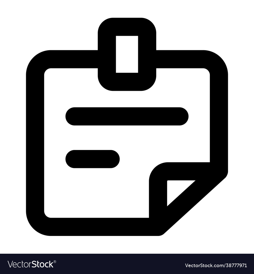 Sticky note Royalty Free Vector Image - VectorStock