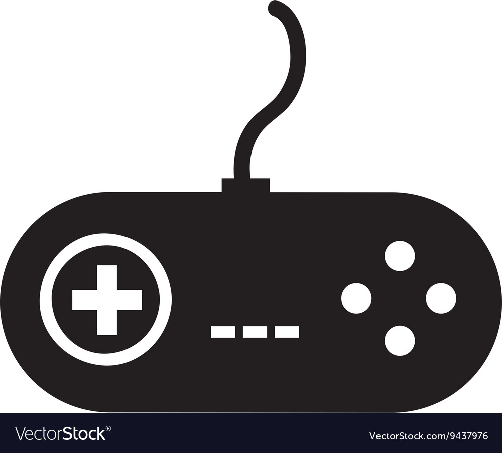 Control video game isolated icon design Royalty Free Vector