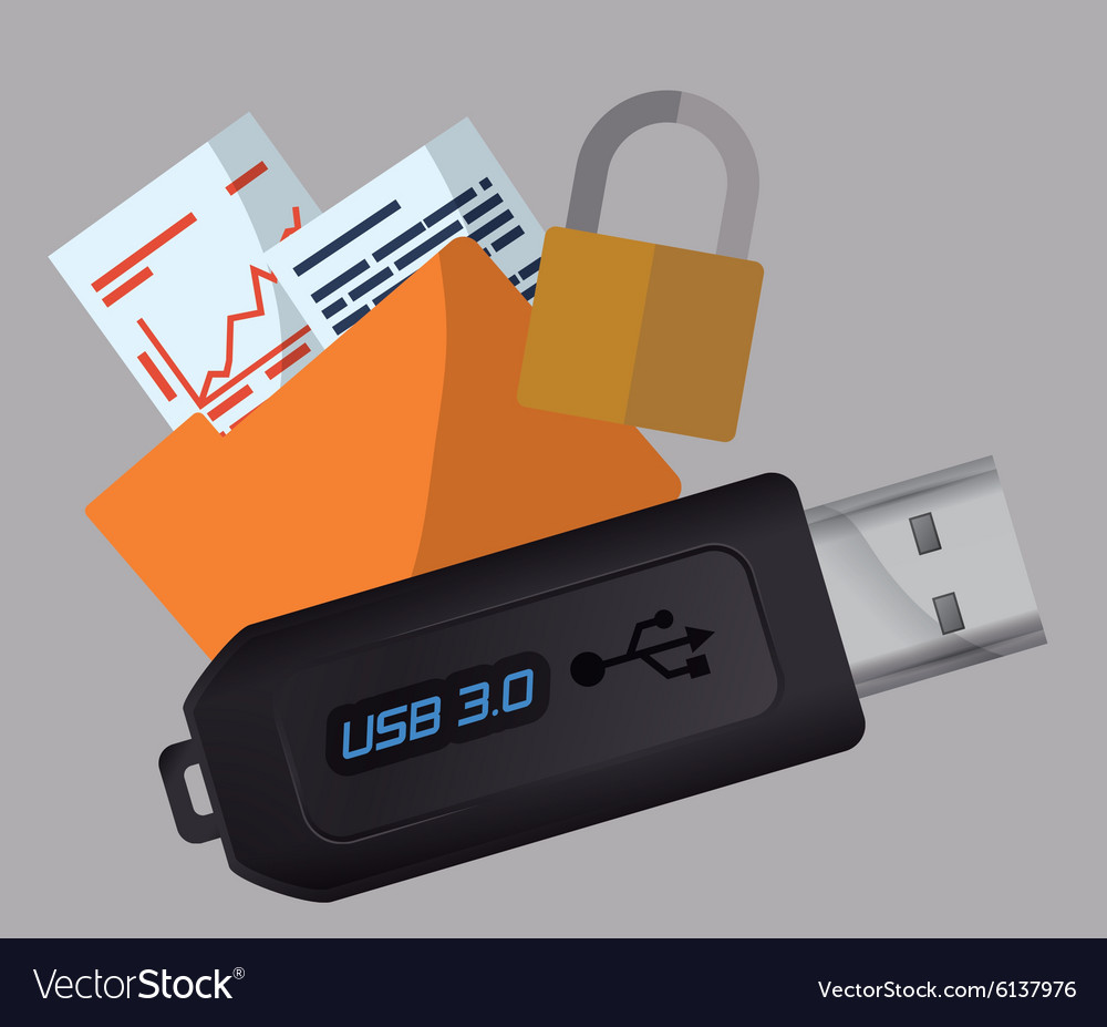 Usb design Royalty Free Vector Image - VectorStock