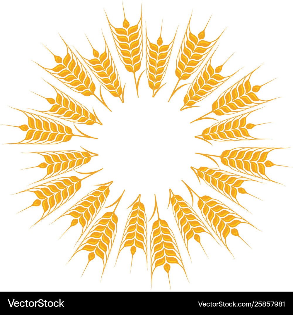 Agriculture wheat template icon design Royalty Free Vector