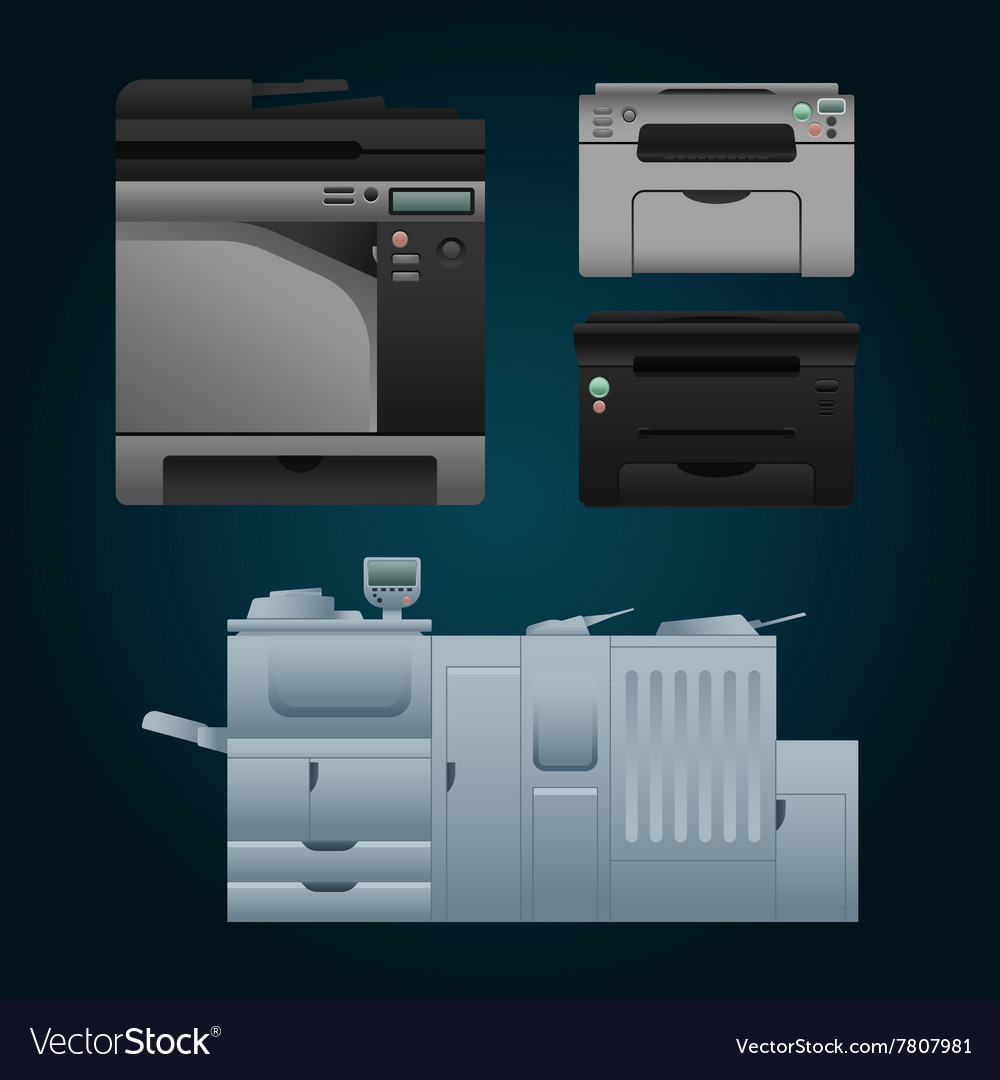 Color printer Royalty Free Vector Image - VectorStock