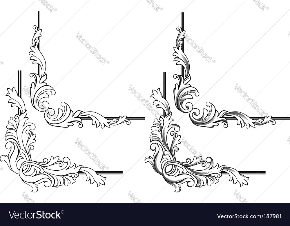 Swirl elements Royalty Free Vector Image - VectorStock