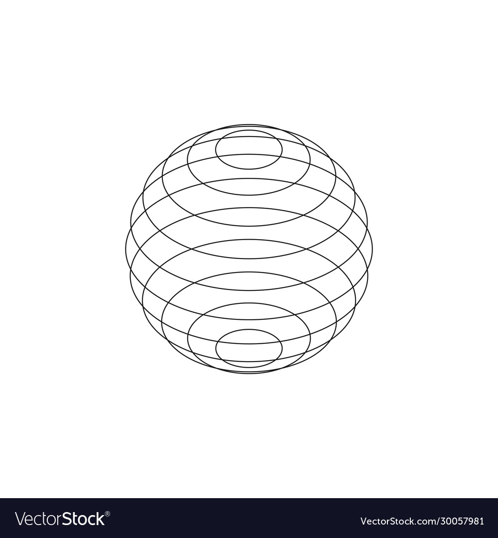 Wireframe earth grid mesh objects network line Vector Image Wireframe earth grid mesh objects network line Vector Image