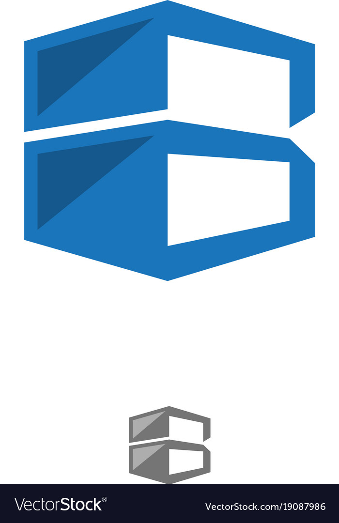 B letter storage Royalty Free Vector Image - VectorStock