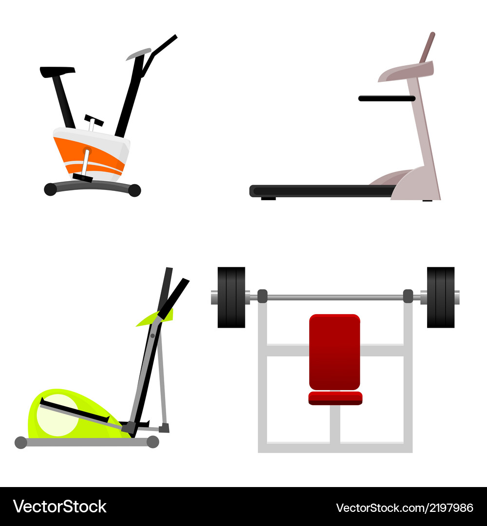 Collection of trainers icons Royalty Free Vector Image