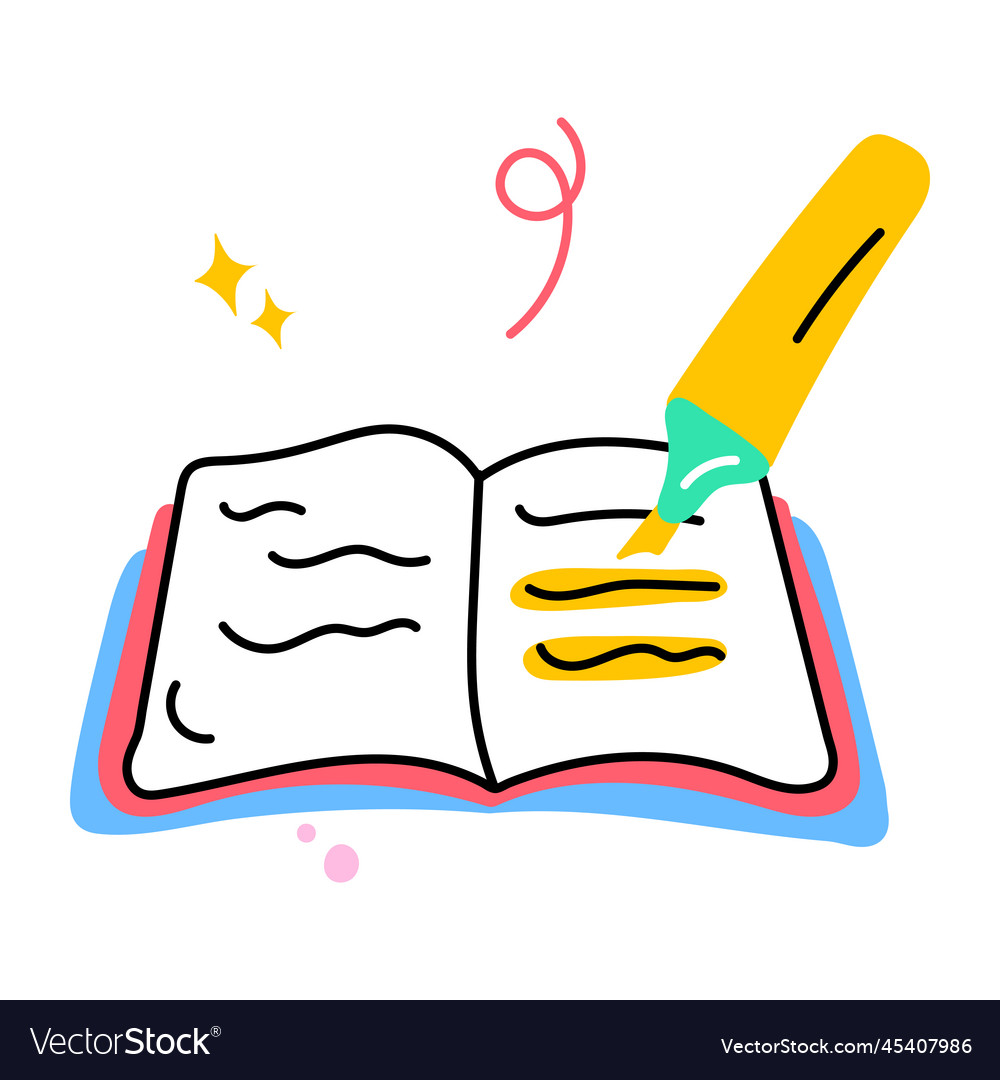 Exercise book Royalty Free Vector Image - VectorStock