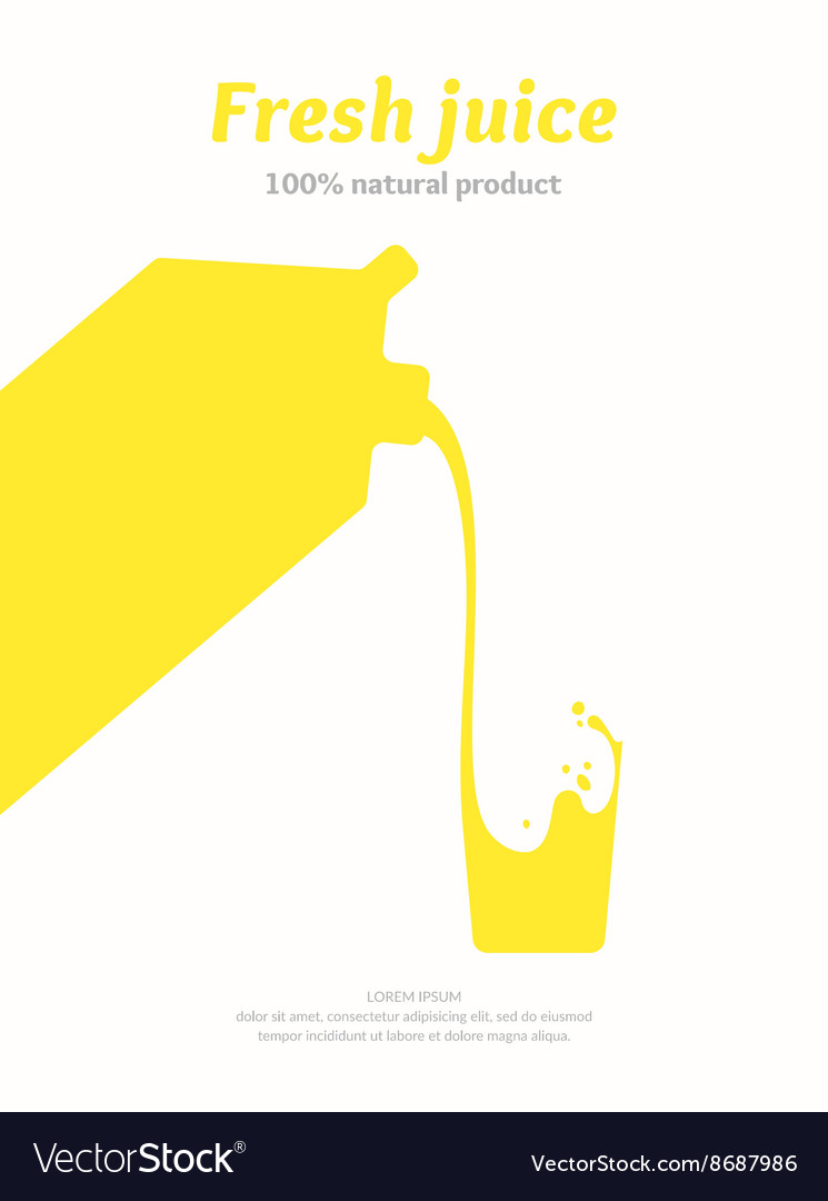 Juice Royalty Free Vector Image - VectorStock