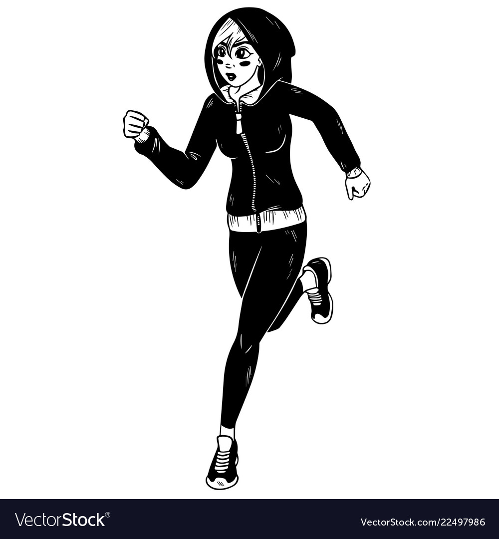 Running Silhouettes Royalty Free Vector Image Vectorstock Runner