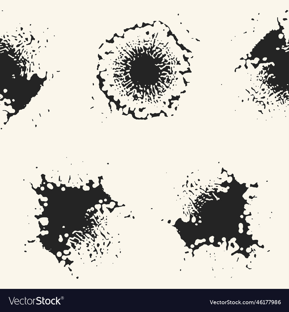 Splashed ink dots pattern Royalty Free Vector Image