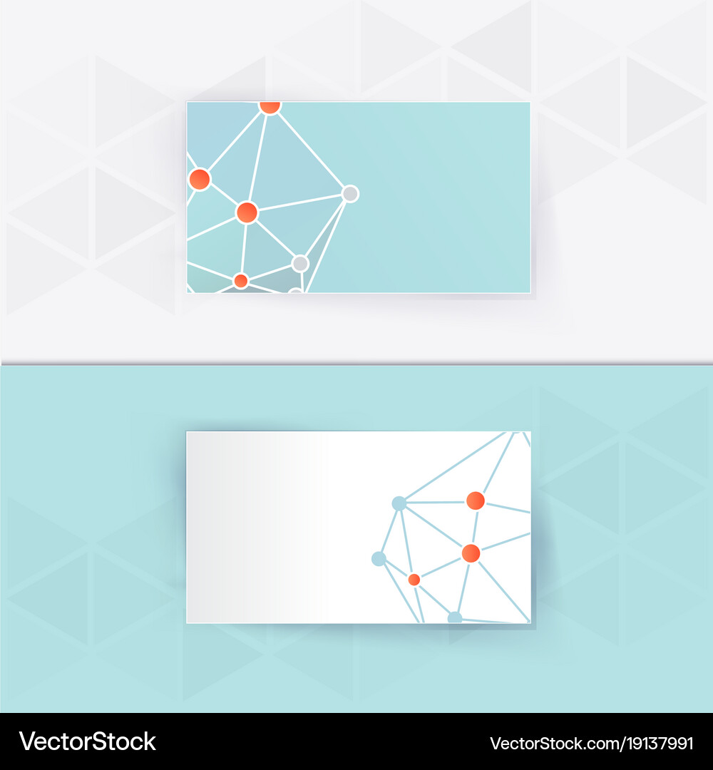 Abstract blank name card template for business Vector Image