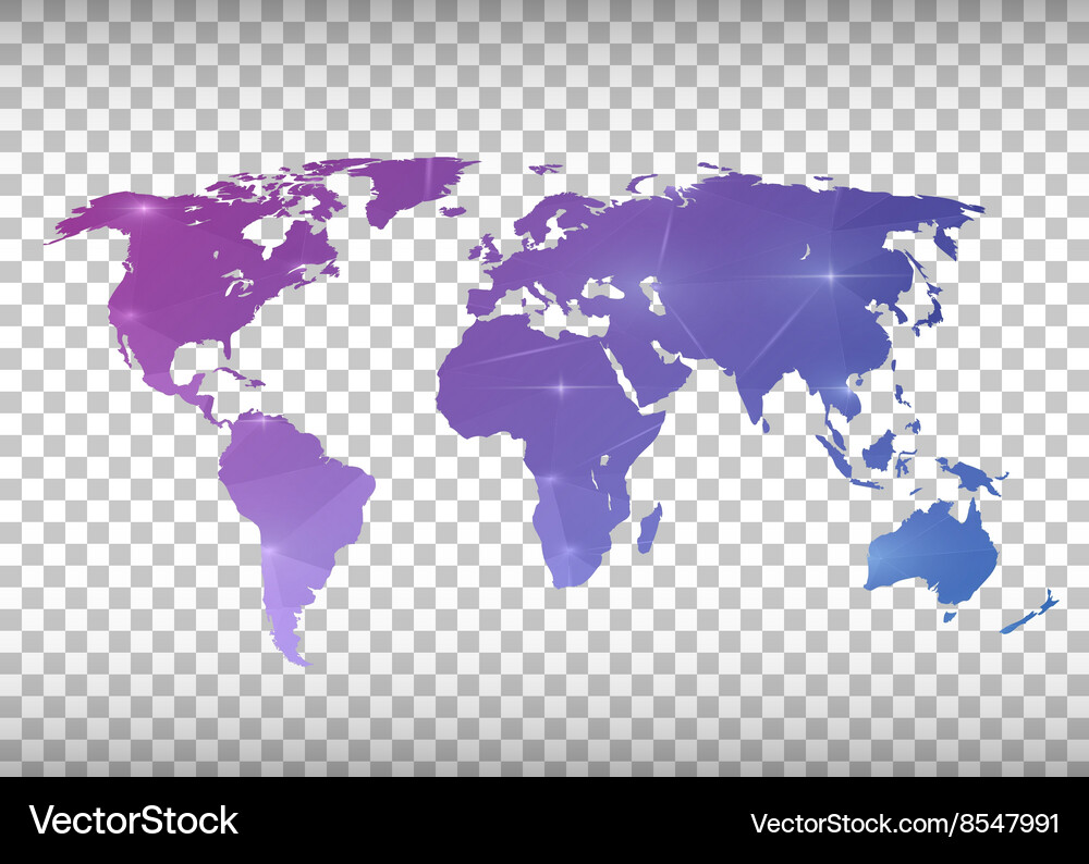 Abstract creative concept map of the world Vector Image