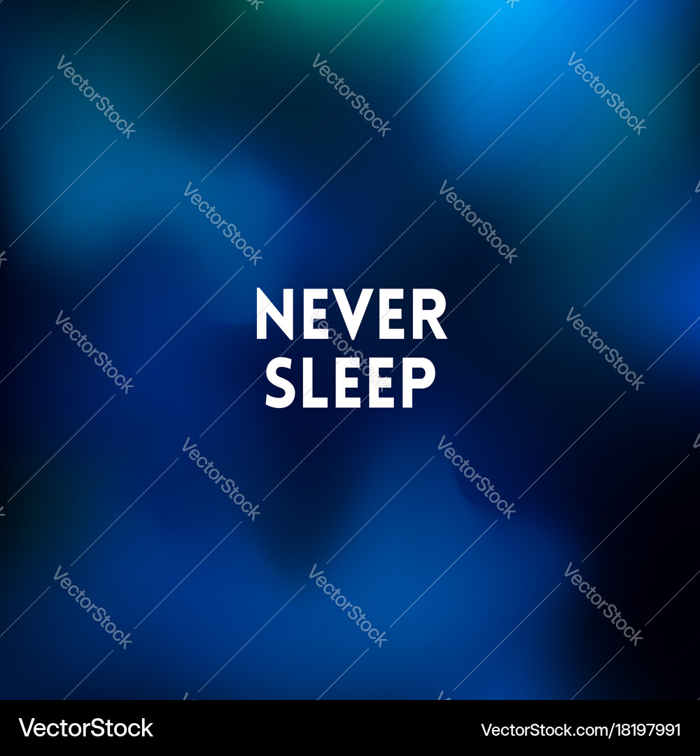 Dark blue blurred background with motivating quote