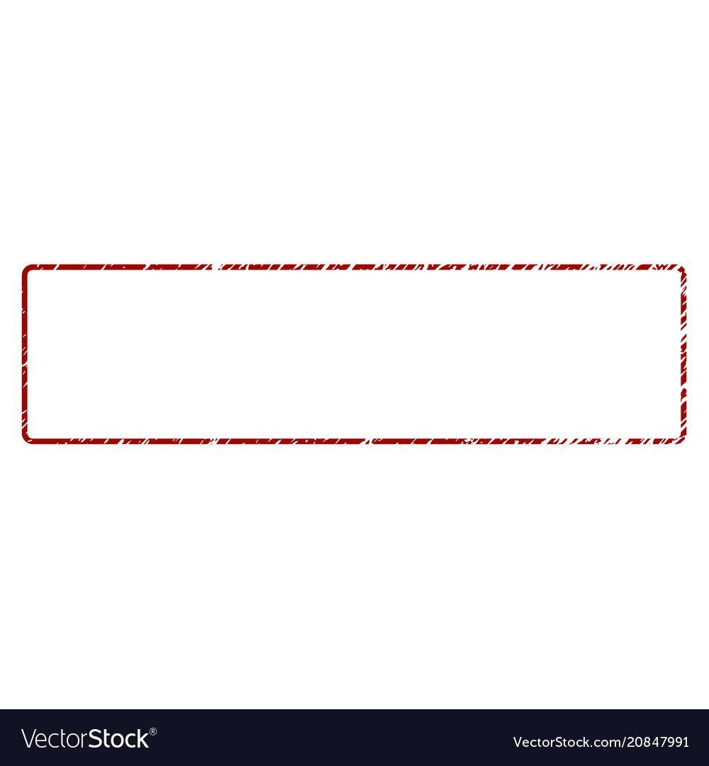 Distressed textured rounded rectangle frame Vector Image