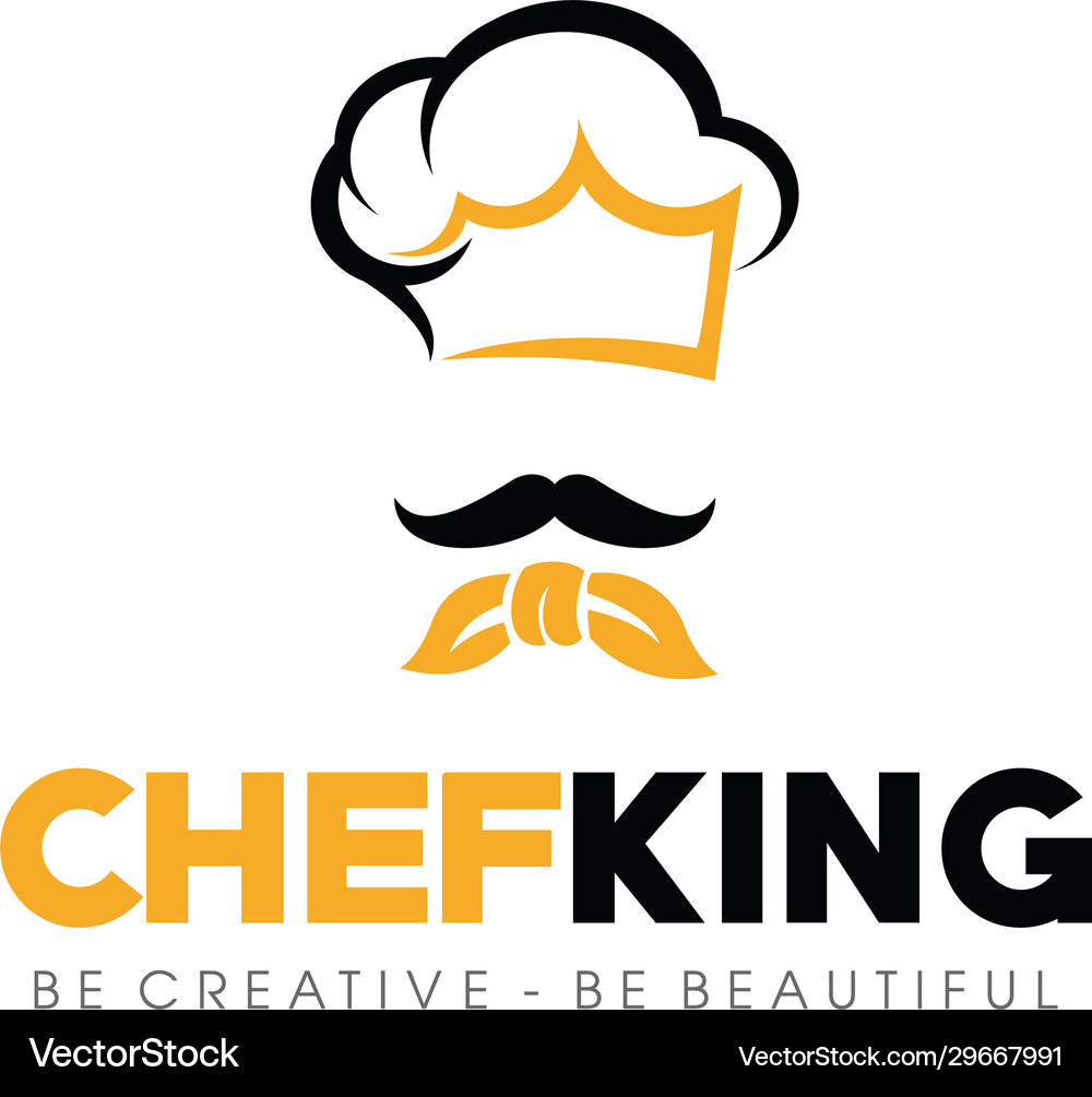 Love cooking and chef logo Royalty Free Vector Image