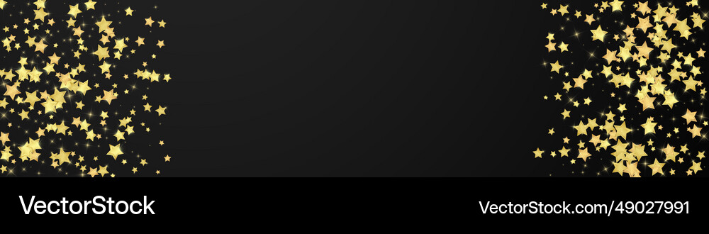 Magic stars overlay gold scattered Royalty Free Vector Image