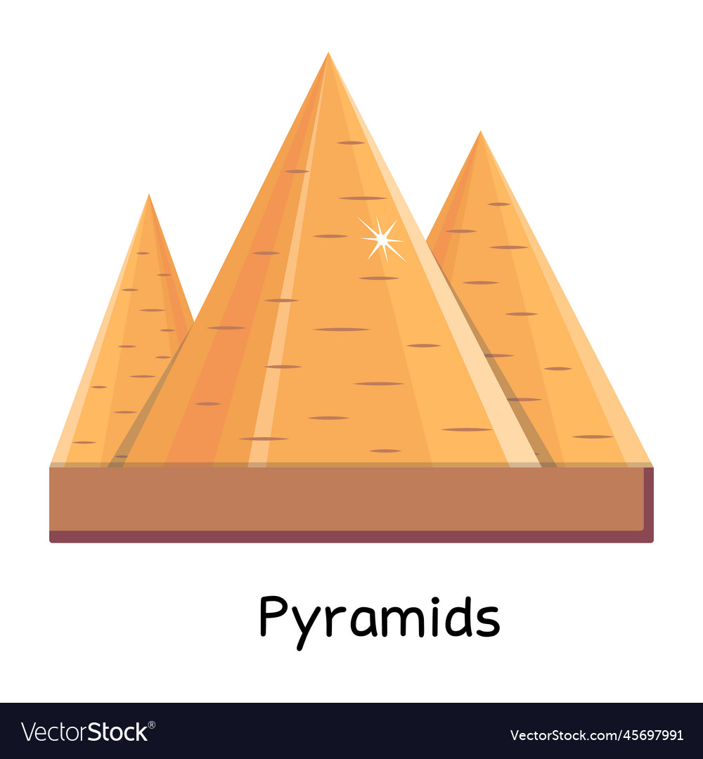 Pyramids Royalty Free Vector Image - VectorStock