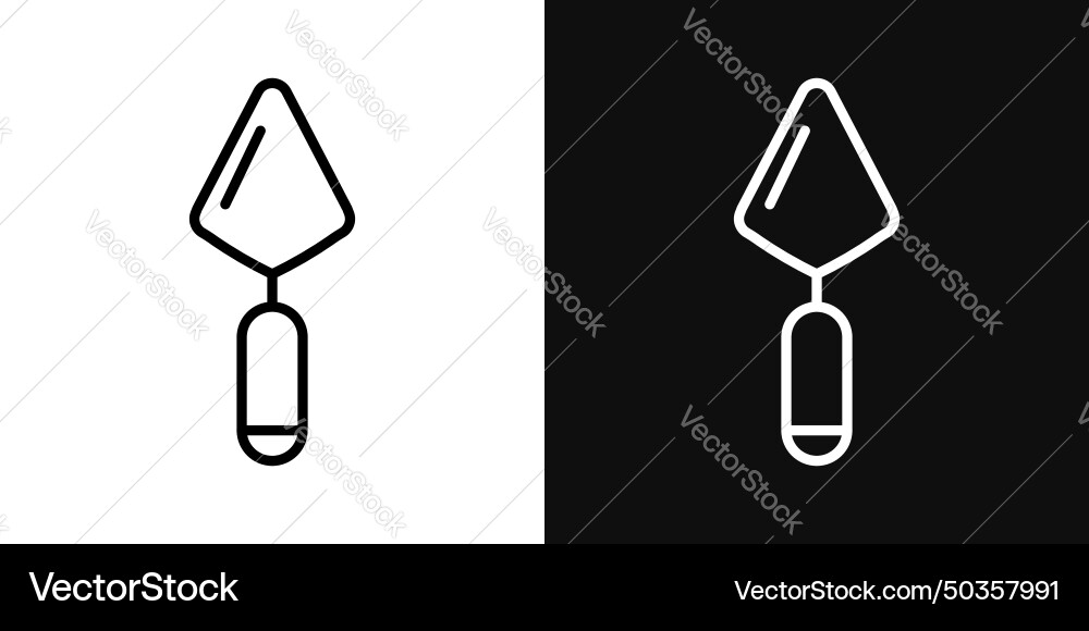 Trowel icon set bricklayer cement mason symbol Vector Image