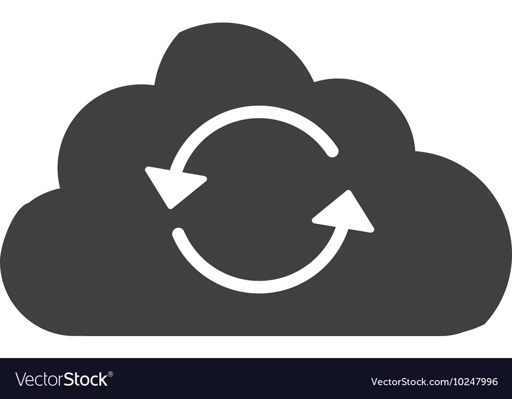 Cloud computing communication icon Royalty Free Vector Image