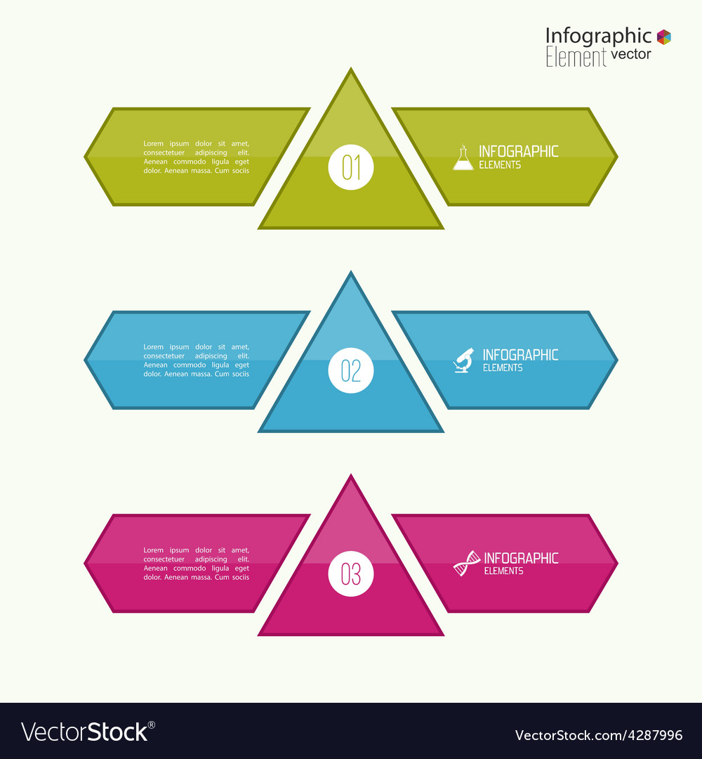 Comparative chart with templates for presentation Vector Image